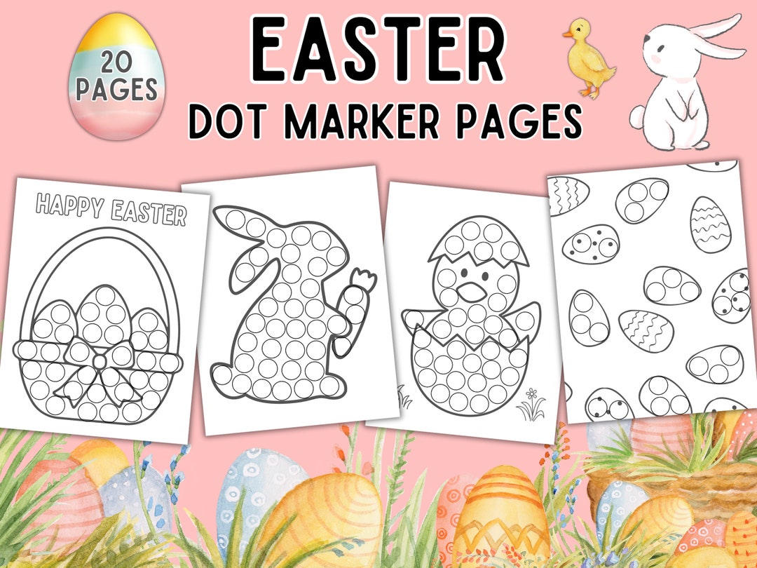 Easter Dot Marker Printable, Do A Dot Marker Coloring Activity ...