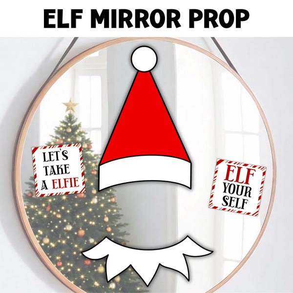 Elfie Selfie Printable - Etsy