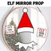 Printable Elf Let's Take an Elfie Props, Christmas Elf Selfie Scene ...