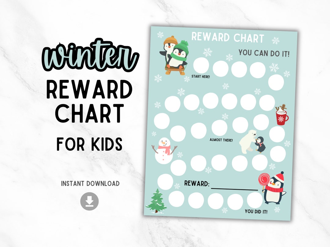 Reward Chart for Kids Toddlers, Potty Training Chart, Chore Chart for ...