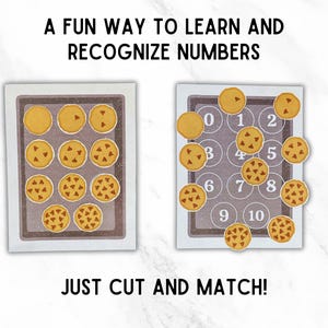 Cookie Counting Activity, Count Numbers 0-10, Counting Activity for ...