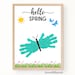 New Years Footprint Craft for Baby Toddlers Handprint Craft Infant New ...