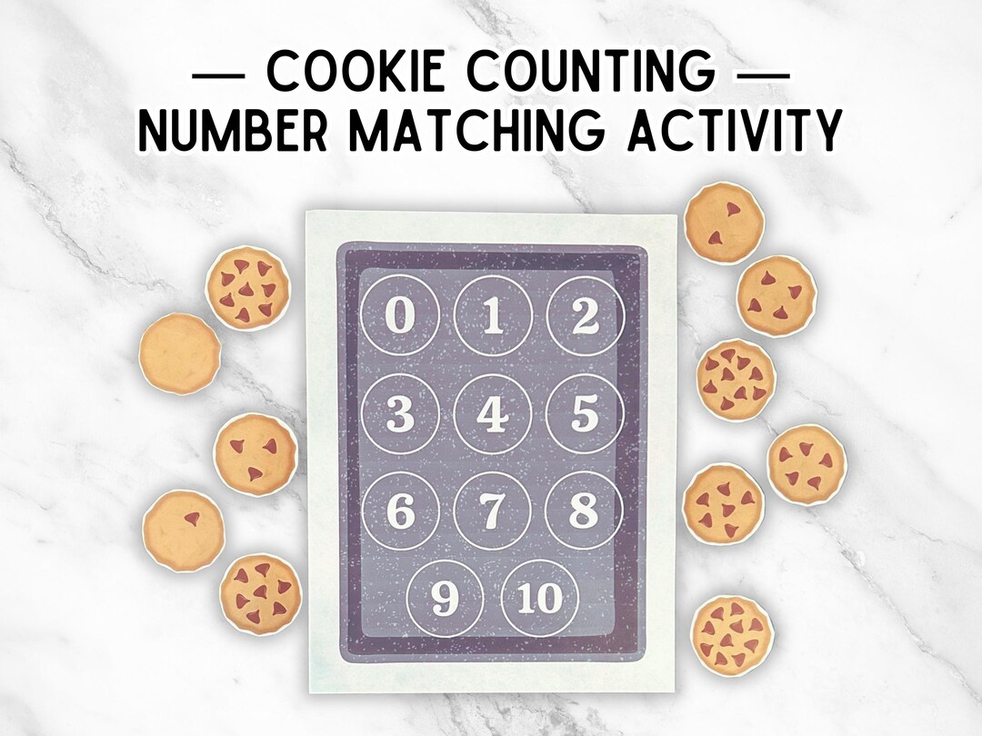 Cookie Counting Activity, Count Numbers 0-10, Counting Activity for ...