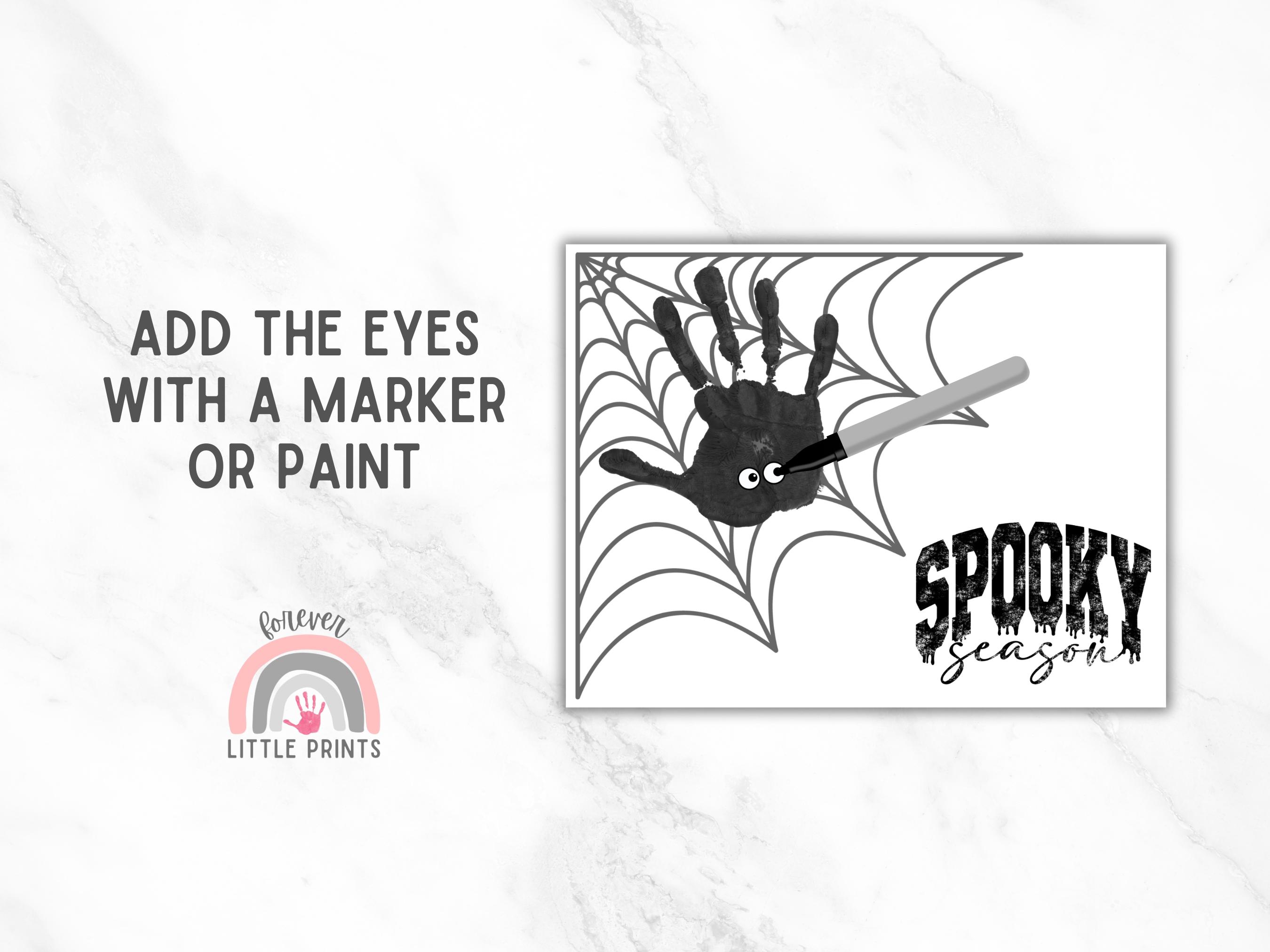 Halloween Handprint Art, Spider Spooky Season, Baby First Halloween ...