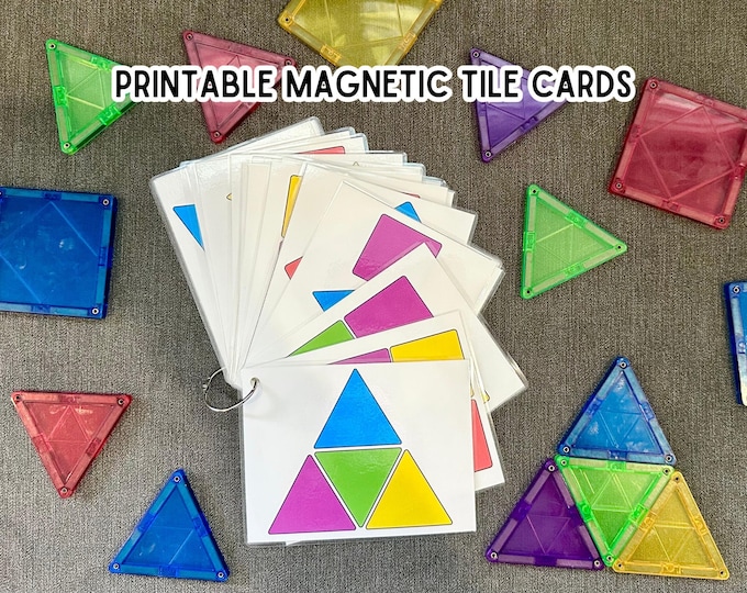 2D Magnetic Tile Shape Cards - Etsy Canada