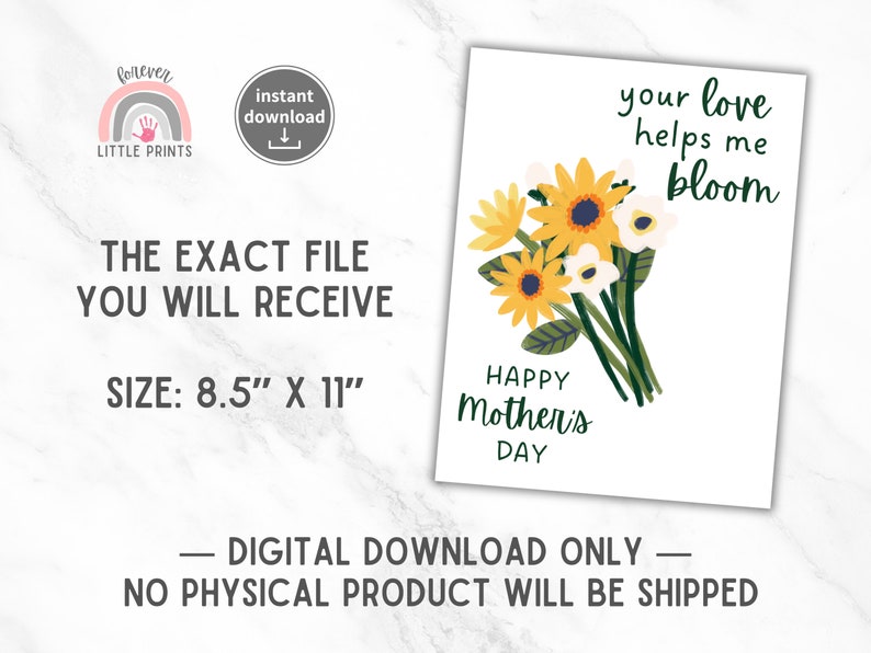 Mothers Day Handprint, Flower Bouquet Handprint Art Craft, First ...