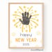 New Years Footprint Craft for Baby Toddlers Handprint Craft Infant New ...