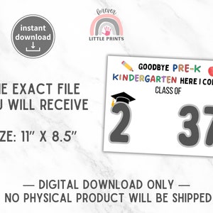 Preschool Graduation Handprint, Last Day of School, End of Preschool ...