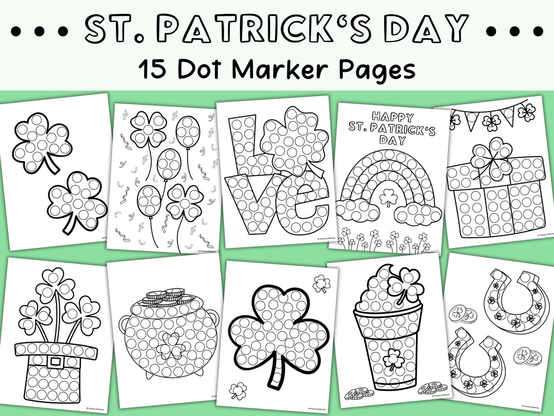 St Patrick’s Day Dot Marker Pages, Do A Dot Marker Activity Coloring ...