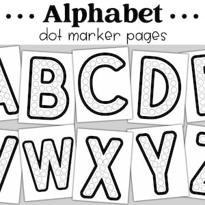 Alphabet Dot Marker Activity Pages, Do A Dot Marker Coloring Sheets ...