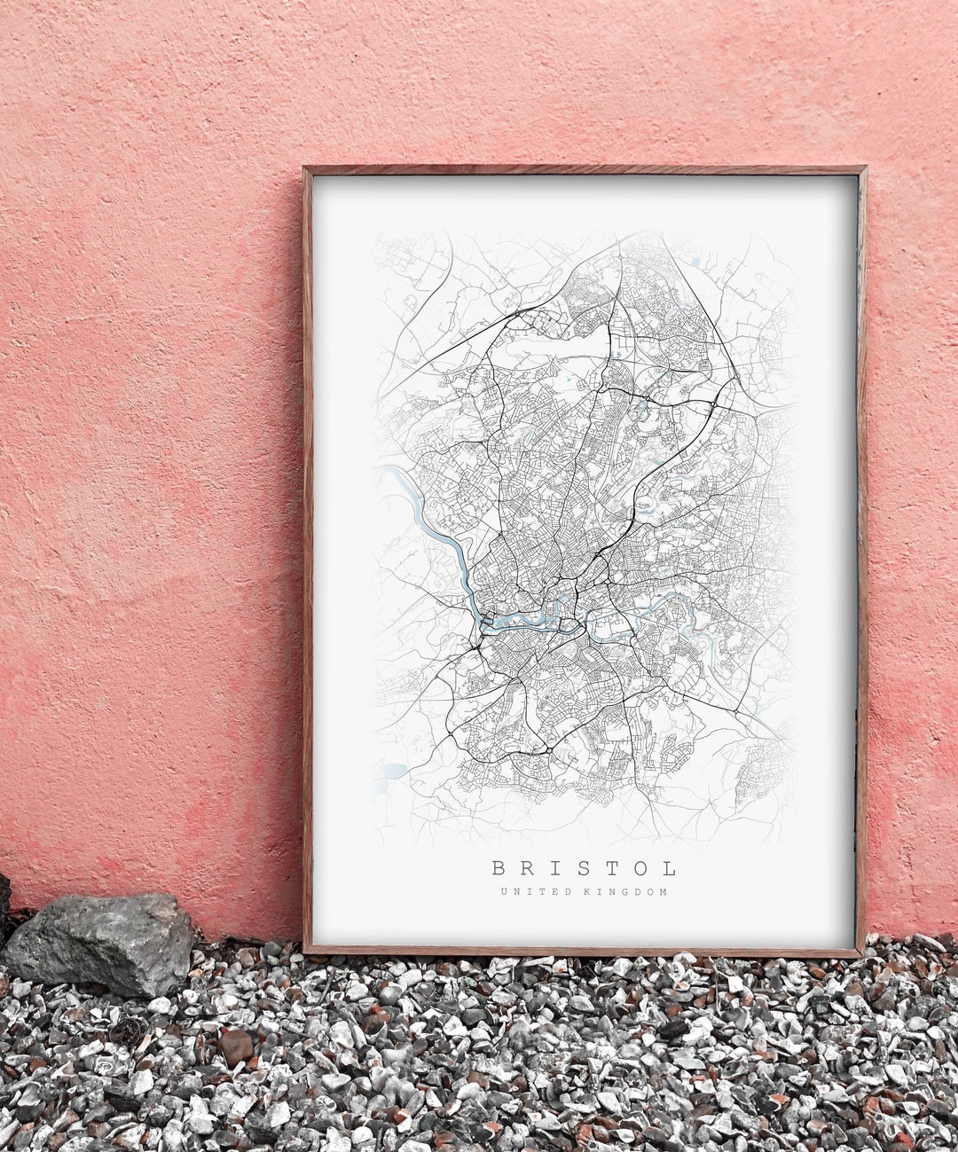 Bristol Road Map Print A3 Size Free Delivery - Etsy