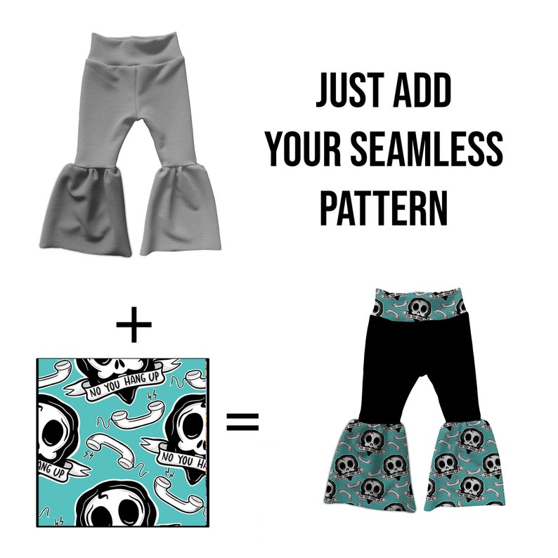 Bell Bottom Mockup Bells Mock Up Flared Bottoms Mock-up - Etsy