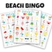 Beach Summer Pool Party BINGO- Great for Summer Parties, Pool Party ...