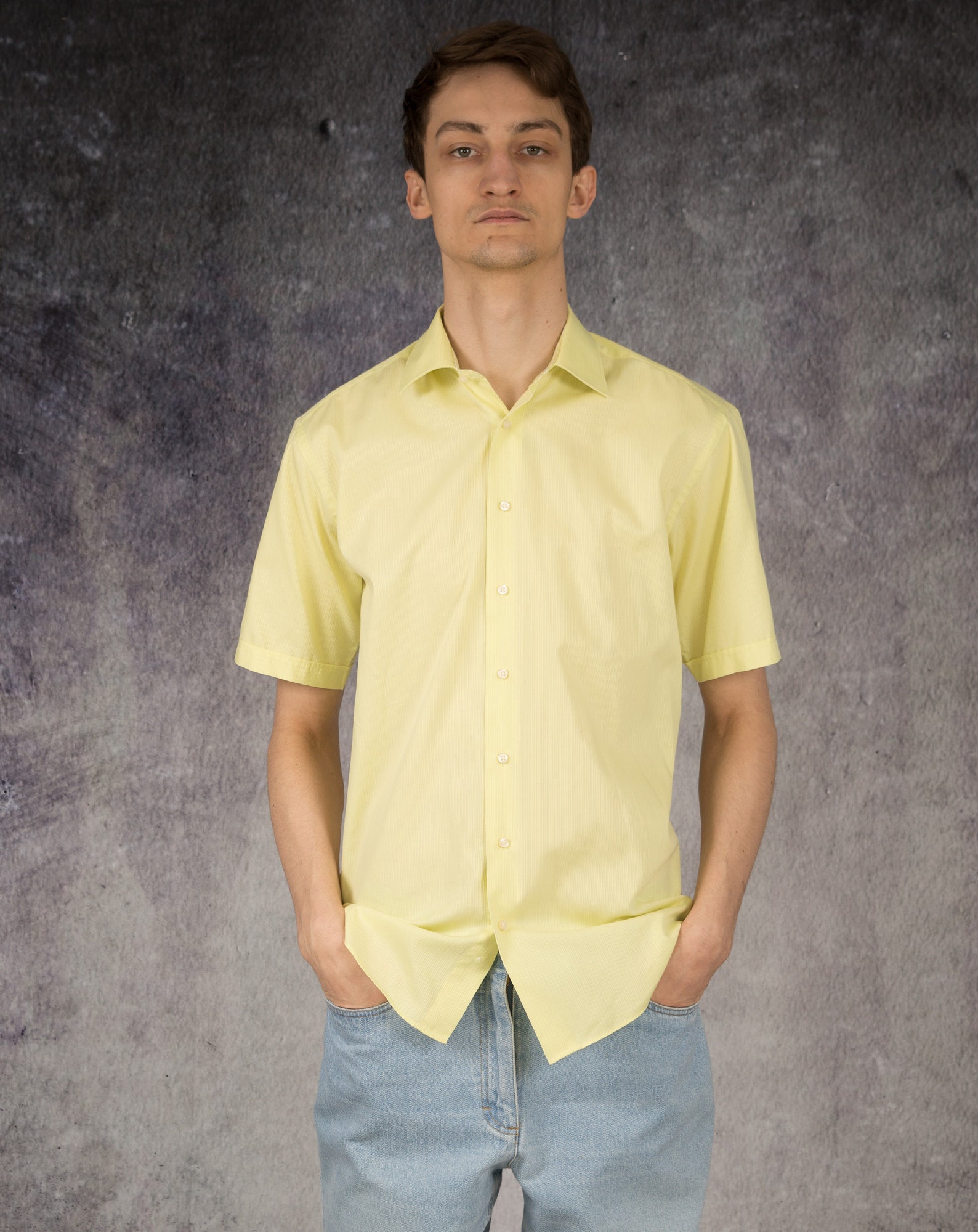 Men's Vintage Light Pastel Yellow Shirt From the 90s With - Etsy UK