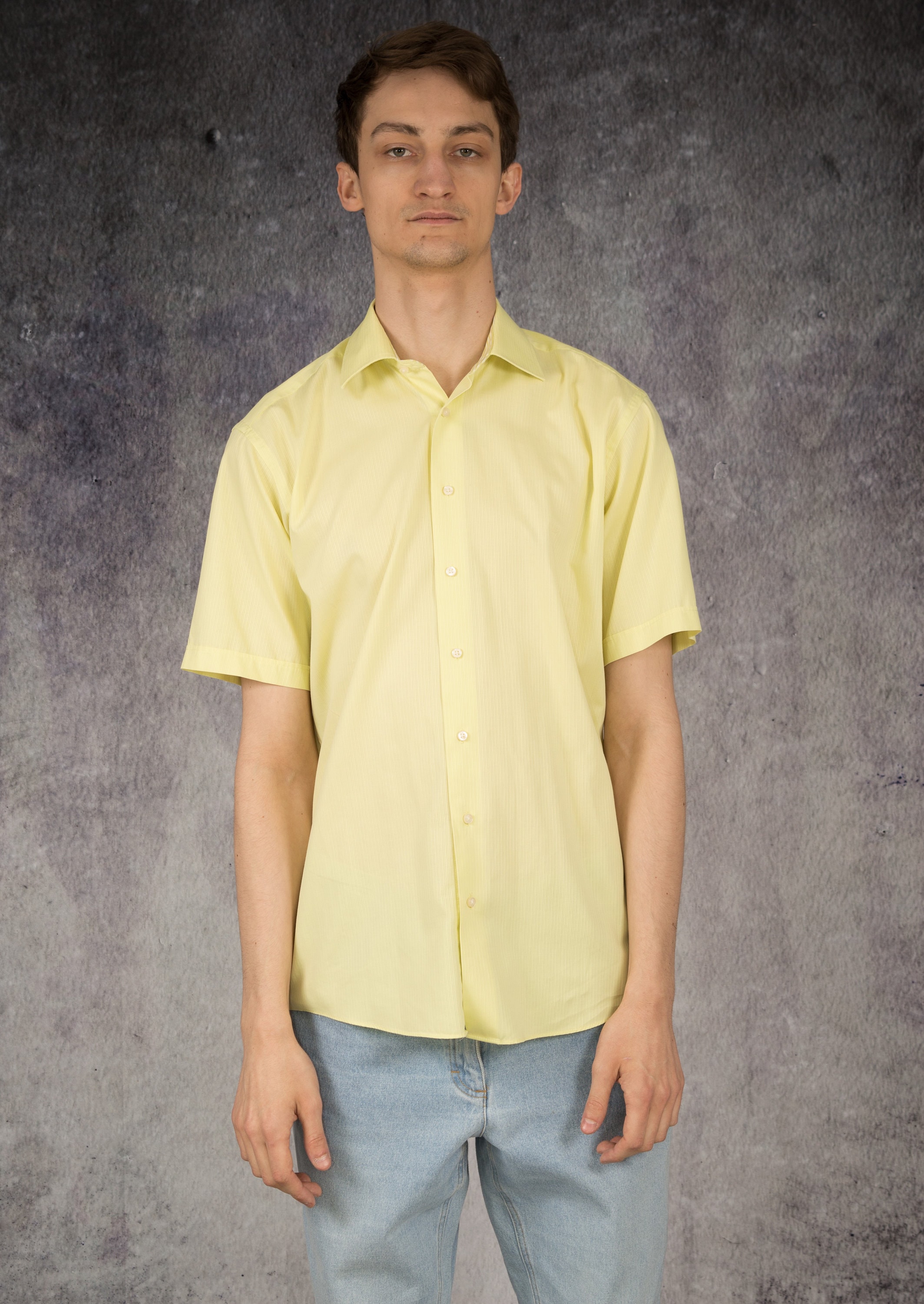 Men's Vintage Light Pastel Yellow Shirt From the 90s With - Etsy UK