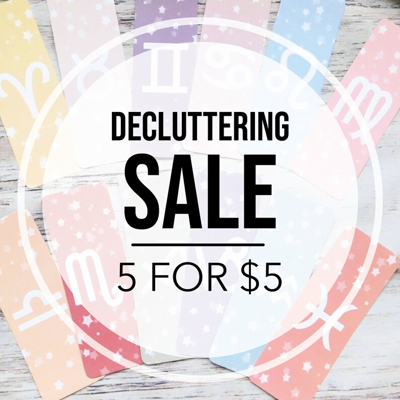 Decluttering Sale 5 FOR 5 | Etsy