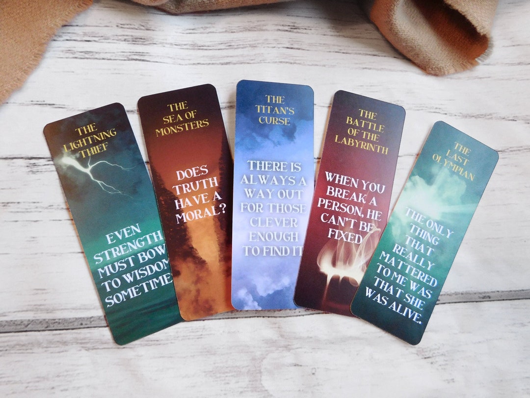 PJO Series Inspired Quote Bookmarks | Reading Materials - Etsy Canada