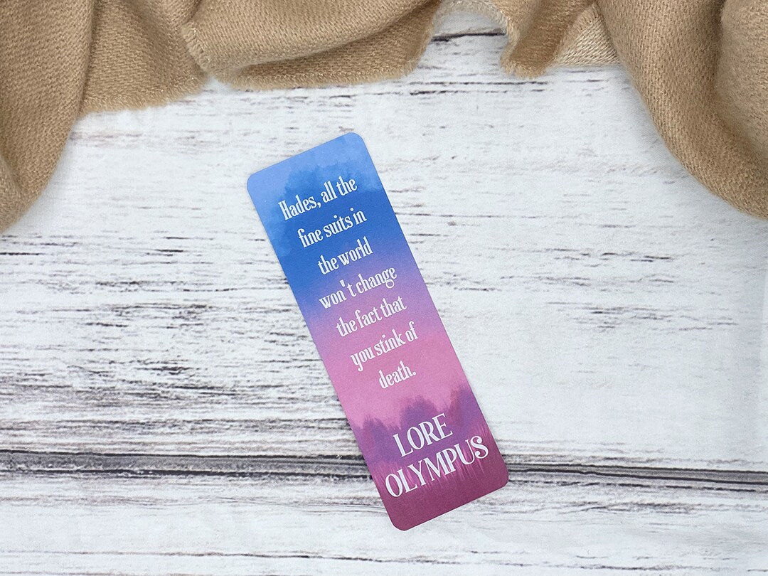 Lore Olympus Quote Bookmark - Etsy Canada