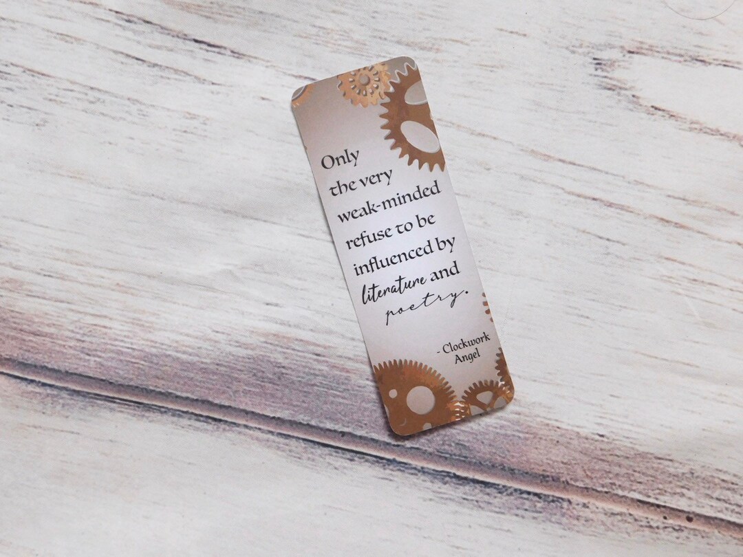 The Infernal Devices Bookmarks Clockwork Angel - Etsy