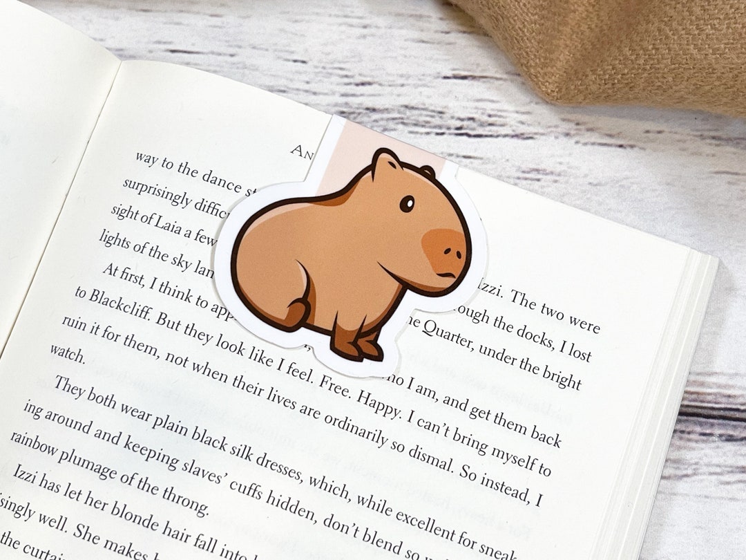 Capybara Magnetic Bookmark Reading Materials Cute Animal - Etsy