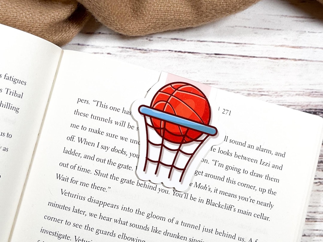 Basketball Magnetic Bookmark Reading Materials Cute Sports - Etsy