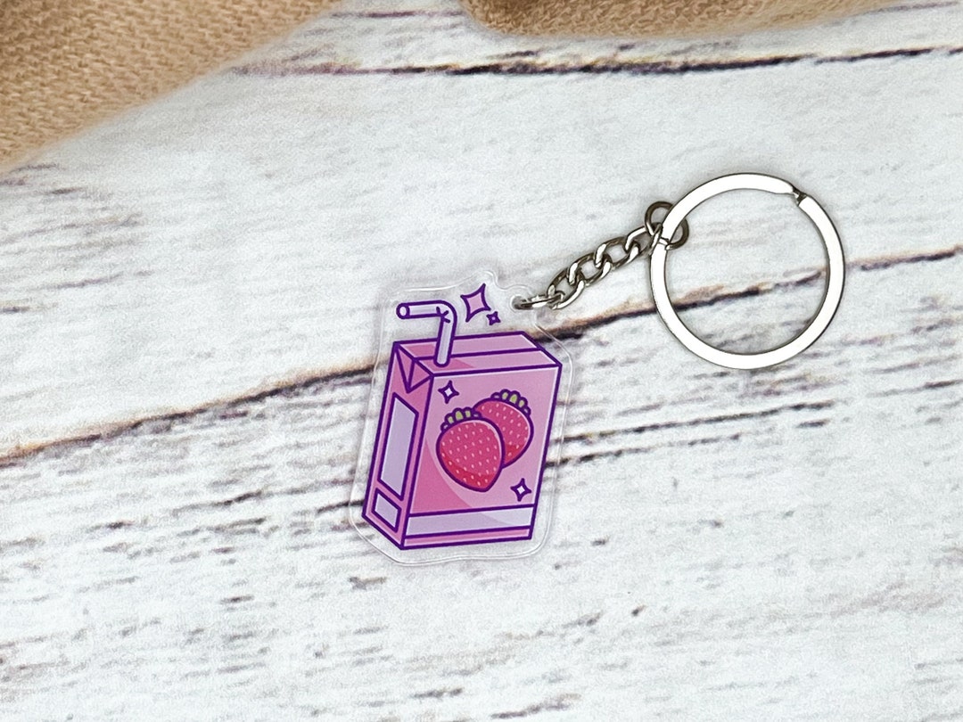 Juice Box Keychain | Cute Food | Aesthetic Juice - Etsy