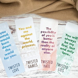 Twisted Series Inspired Bookmark Reading Materials Twisted Love Twisted ...
