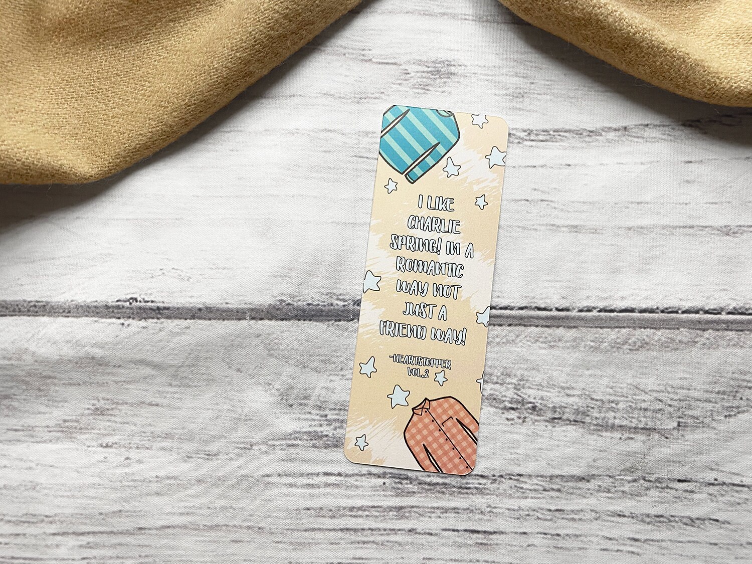 Heartstopper Series Quote Bookmark - Etsy