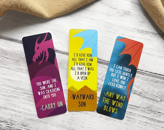 Carry on Quote Bookmarks - Etsy