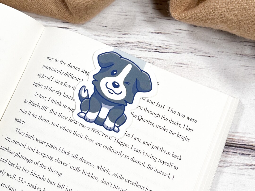 Cute Dog Magnetic Bookmark | Reading Materials | Cute Animal | Border ...