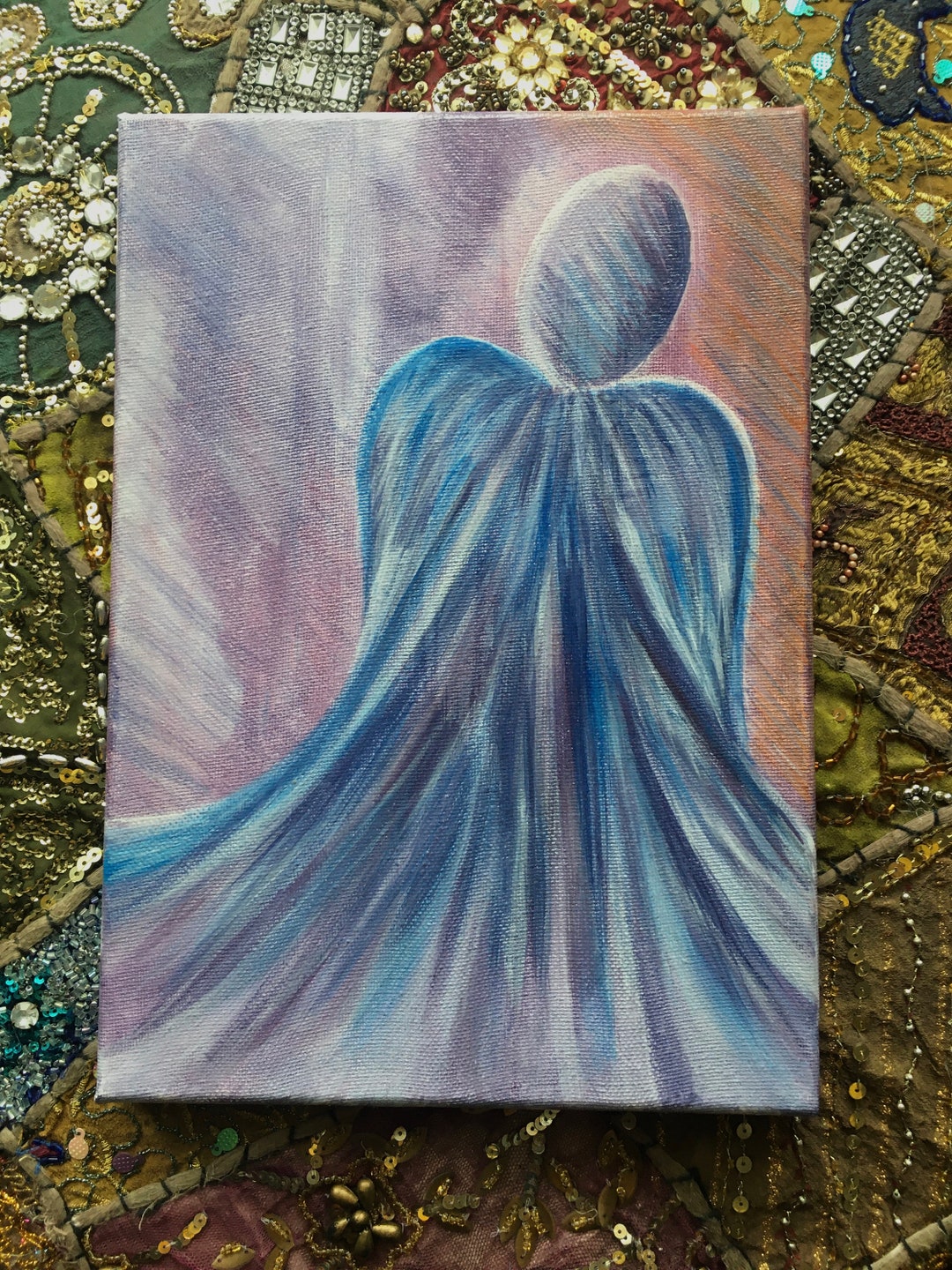 Guided Angel Artwork With Three Card Oracle Reading - Etsy