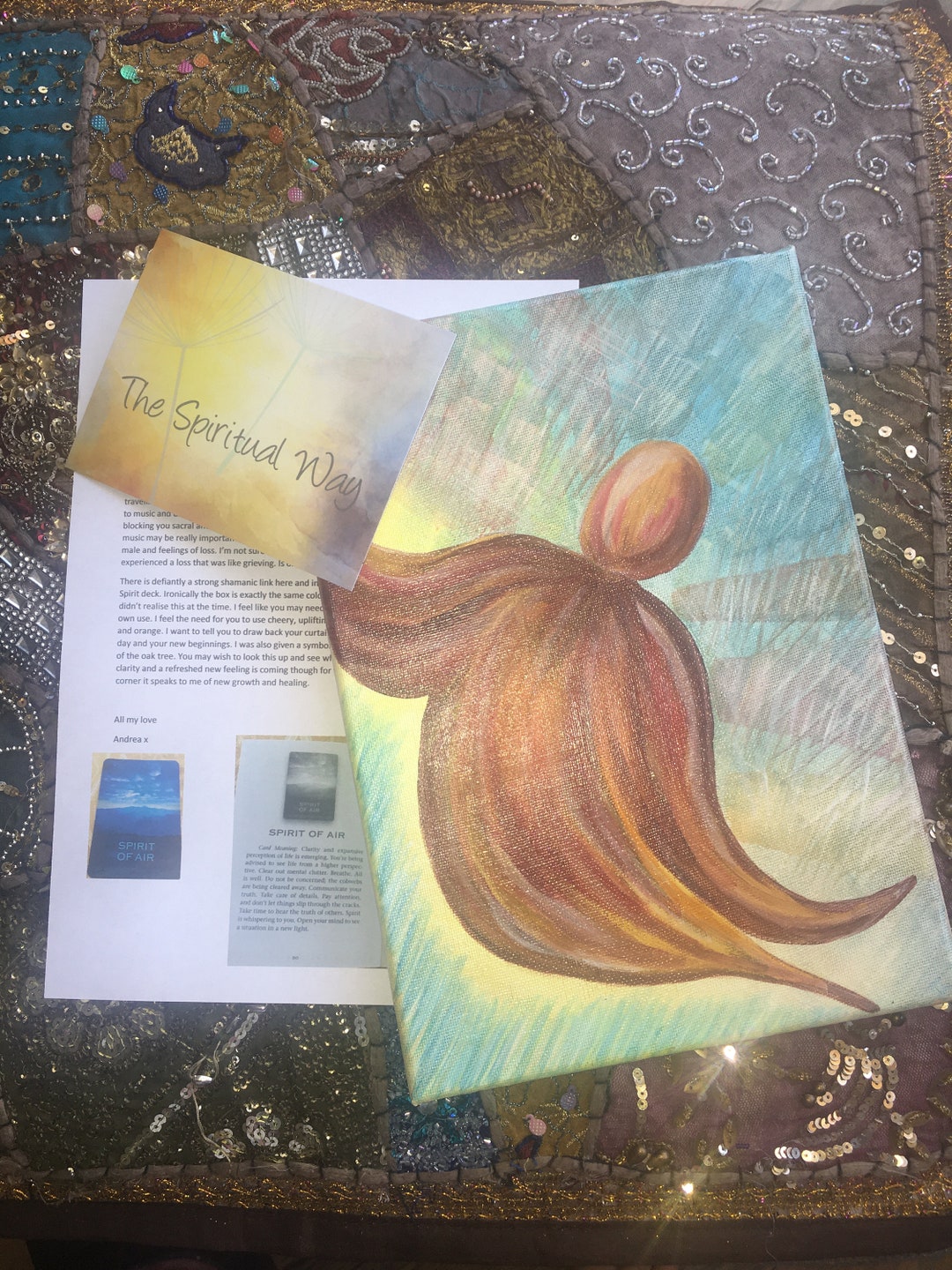 Guided Angel Artwork With Three Card Oracle Reading - Etsy