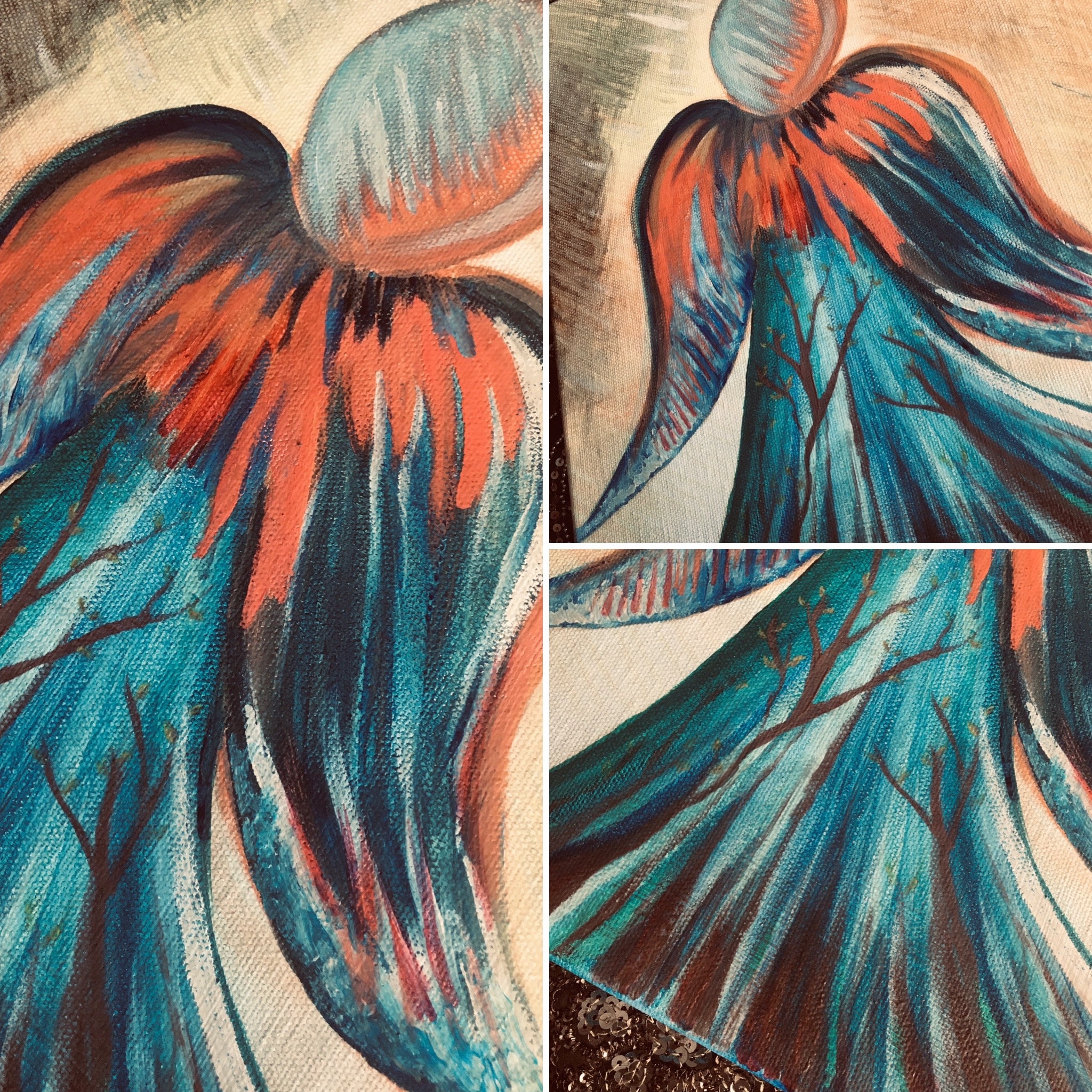 Guided Angel Artwork With Three Card Oracle Reading - Etsy