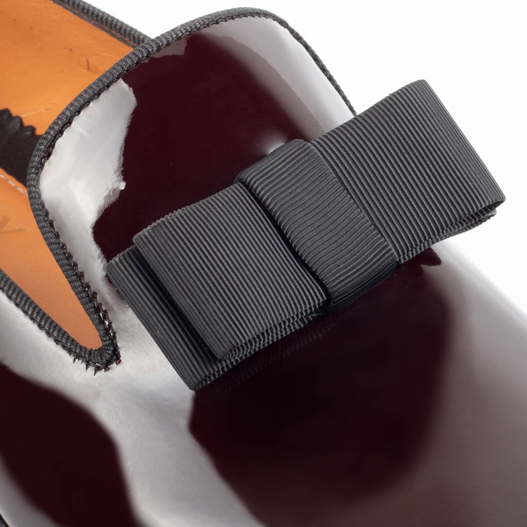 Zerbay Tolima Men's Bordeaux Opera Pumps Patent Leather Tuxedo Loafer ...