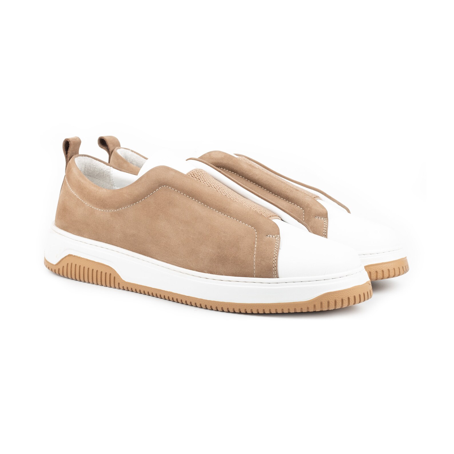 KAMET CREAM Handcrafted Calf & Nubuck Leather Casual Mens - Etsy