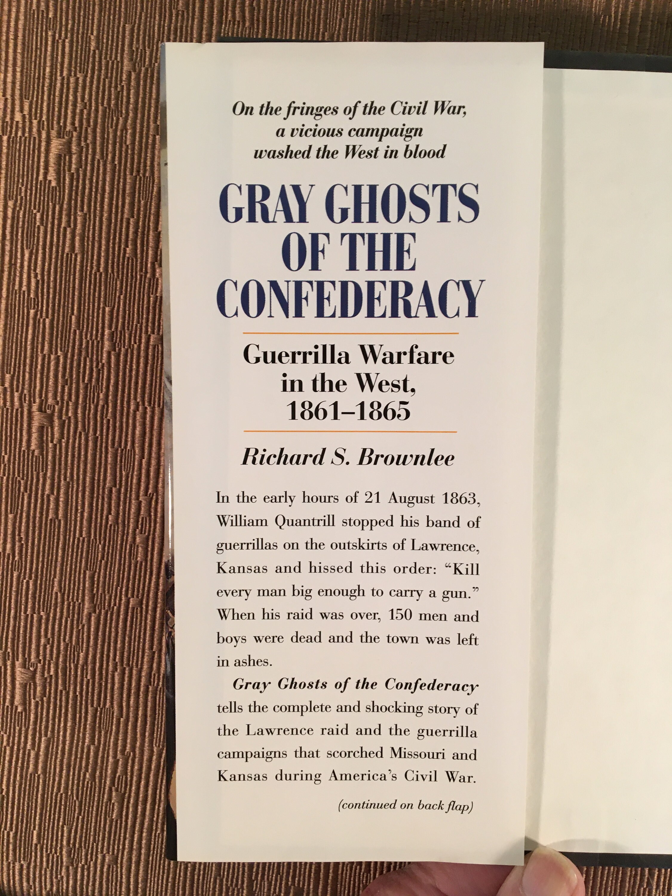 Gray Ghosts of the Confederacy: Guerrilla Warfare in the West 1861-1865 ...