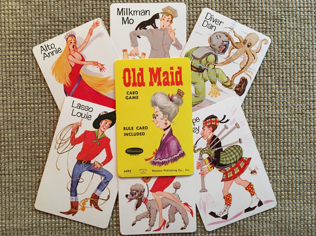 Old Maid Matching Cards Complete Set - Etsy