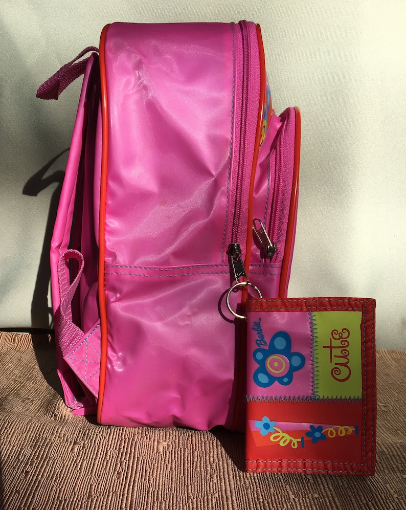 2001 Barbie Mattel Pink Backpack and Wallet - Etsy