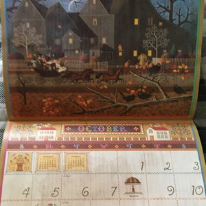 Americana Calendar 1981 Charles Wysocki Primitive Folk Art - Etsy