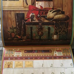 Americana Calendar 1981 Charles Wysocki Primitive Folk Art - Etsy