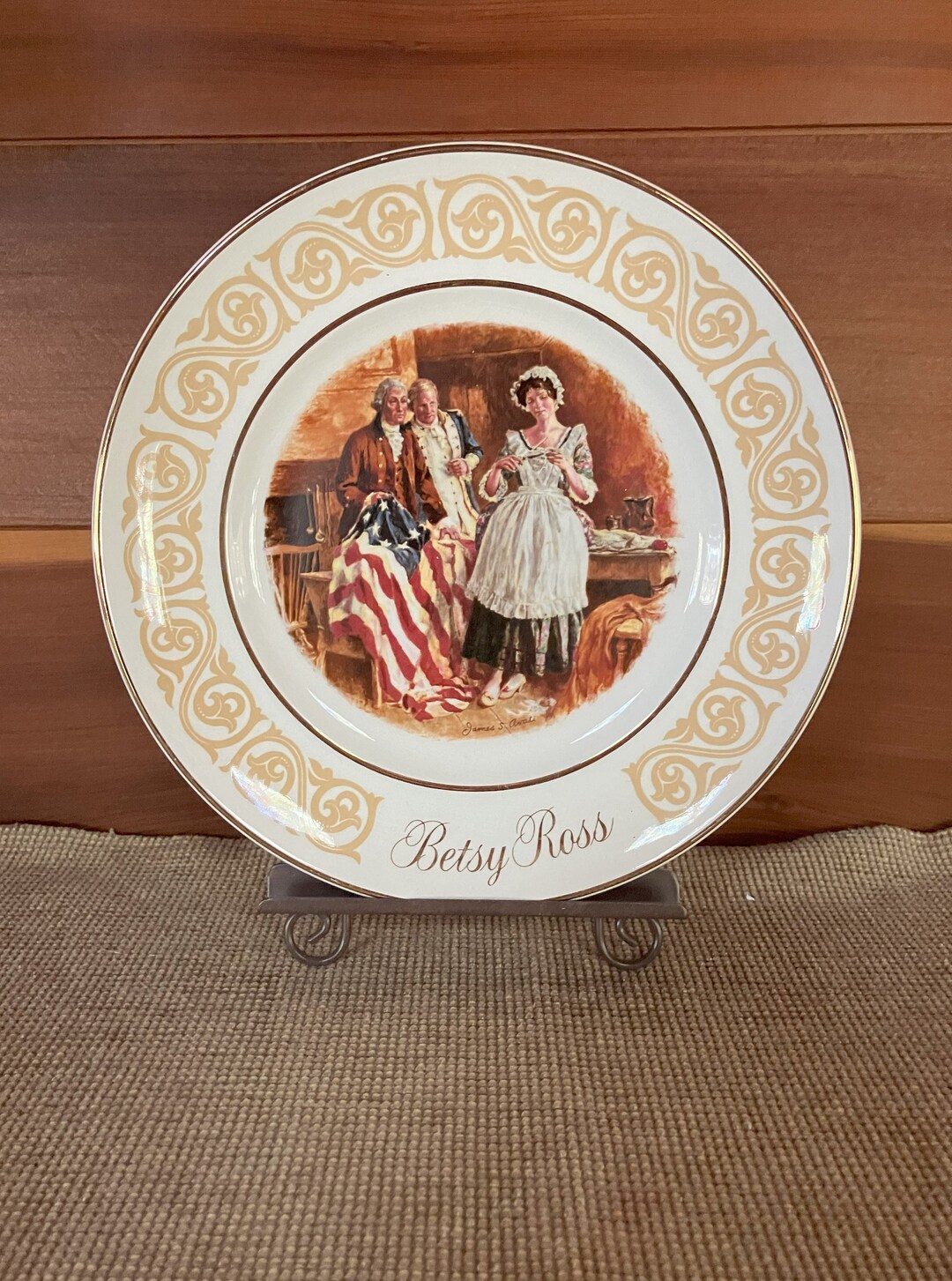 Betsy Ross Collectible Plate Avon Enoch Wedgwood Revolutionary War ...