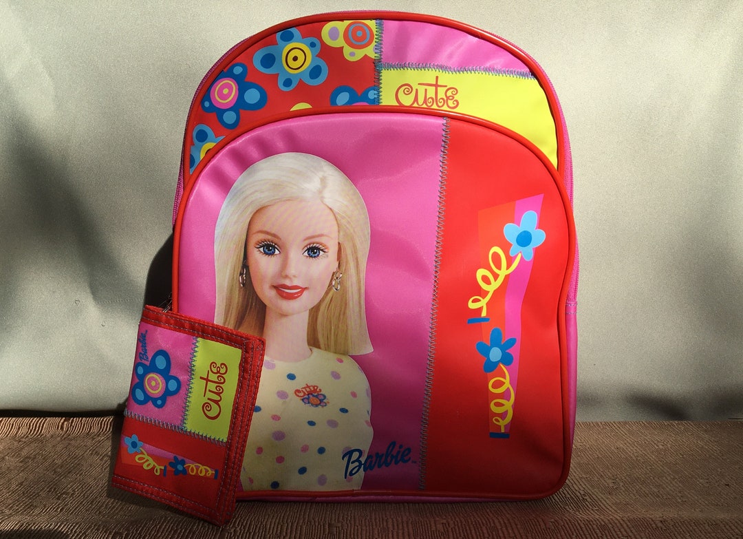 2001 Barbie Mattel Pink Backpack and Wallet - Etsy