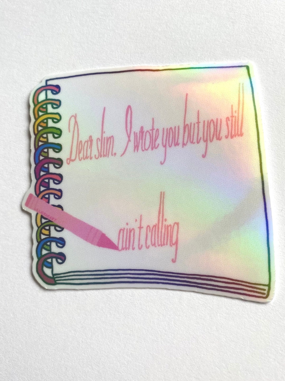 Handmade Dear Slim, Sticker - Etsy