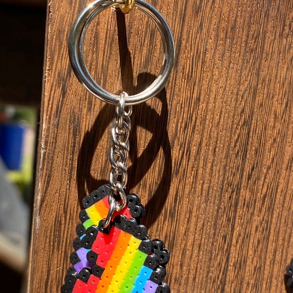 Perler Bead Keychain - Etsy