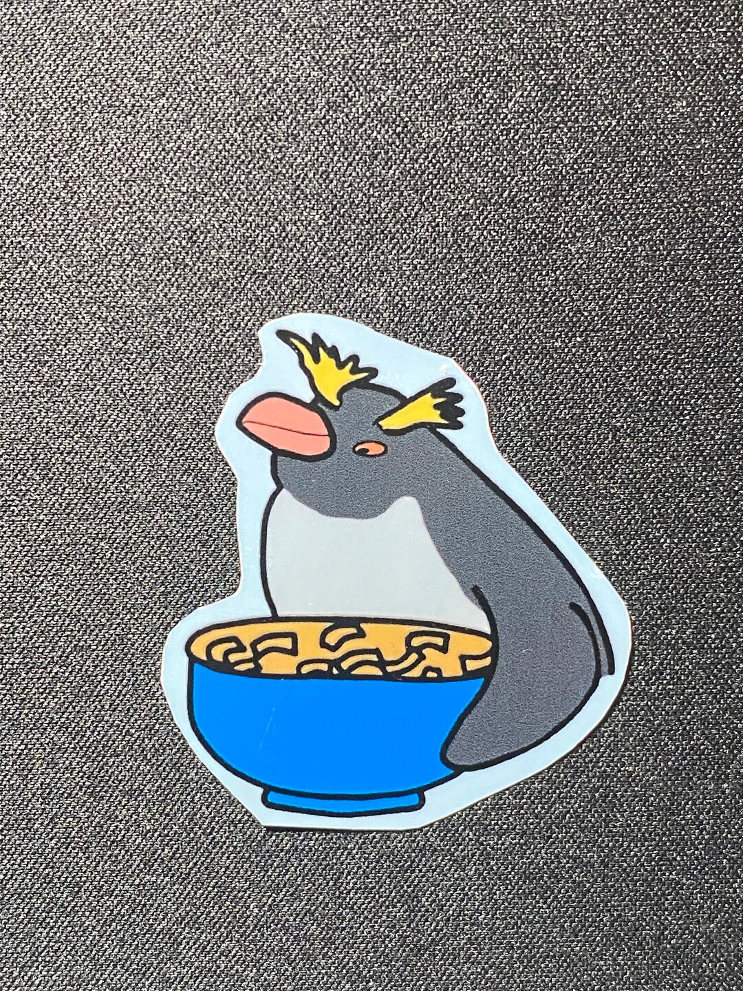 Mac the Macaroni Penguin Handmade Sticker - Etsy