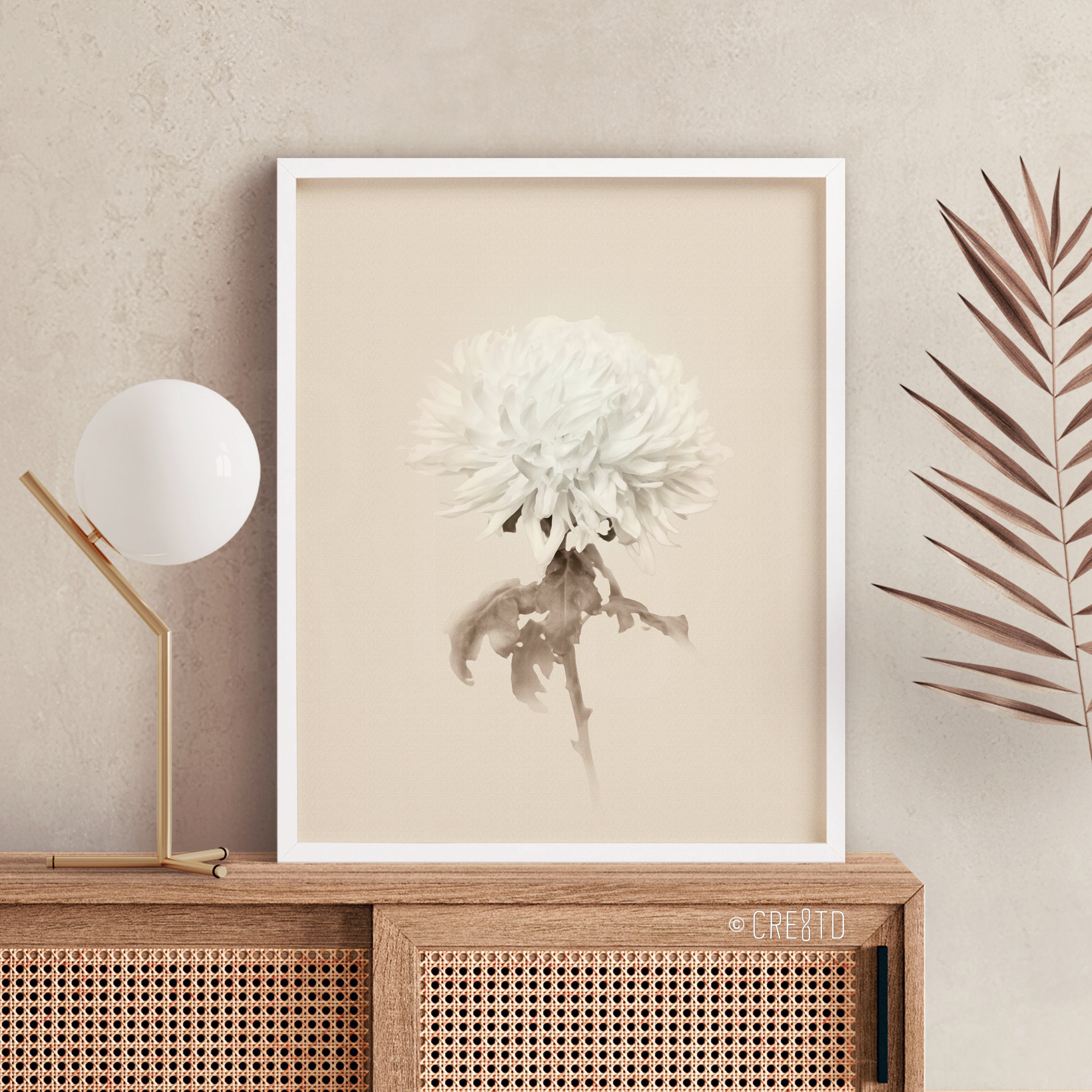 Cream Beige Floral Flowers Wall Art, 3-piece Art Set, Vintage Floral ...