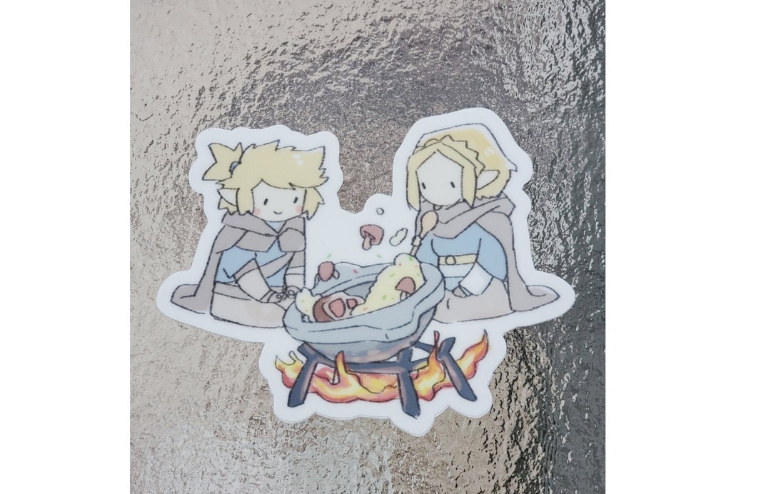 BOTW Link and Zelda Cooking Vinyl Sticker 3" X 2.35" - Etsy