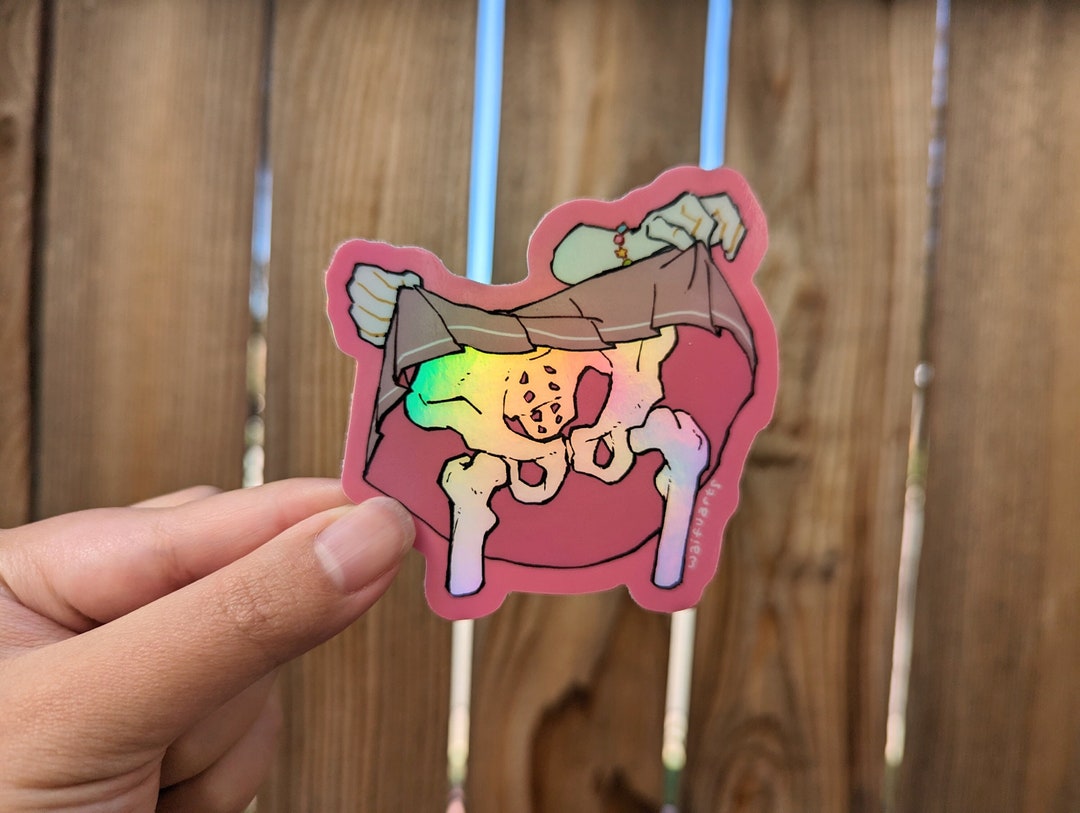 Peek 3" Glossy Holographic Vinyl Sticker - Etsy