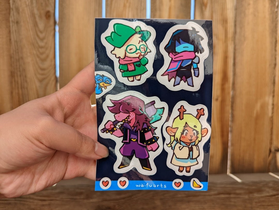 Deltarune 4x6" Vinyl Sticker Sheet - Etsy
