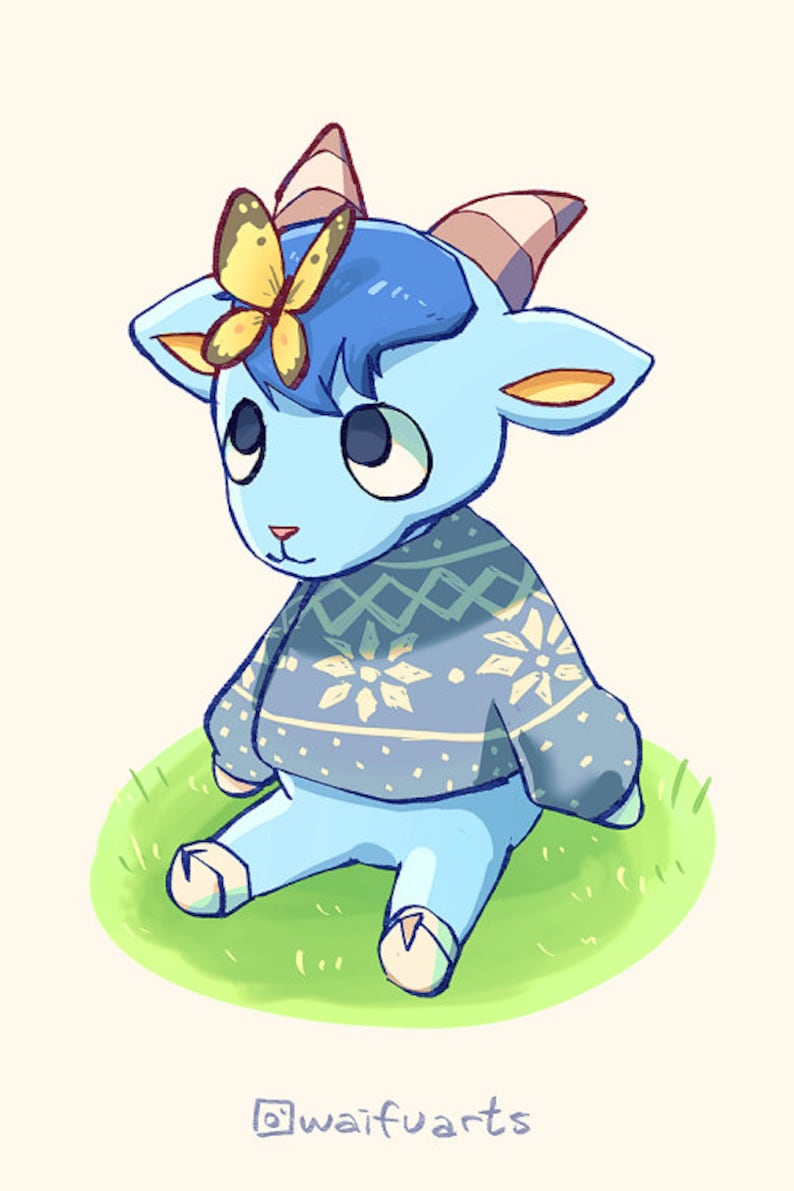 ACNH// Sherb Glossy 4x6 Photo Print - Etsy